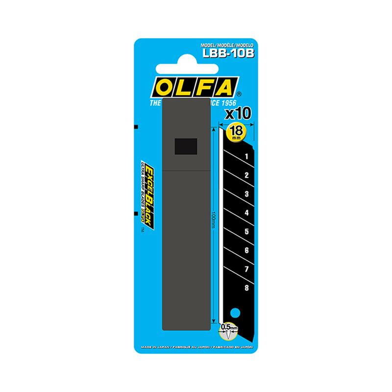 Lâmina Para Estilete Olfa LBB-10B Black 18mm em Nikkeypar Ferramentas
