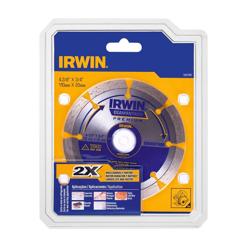 Disco Diamantado 4" Segmentado Premium Irwin - IW2145 em Nikkeypar ...