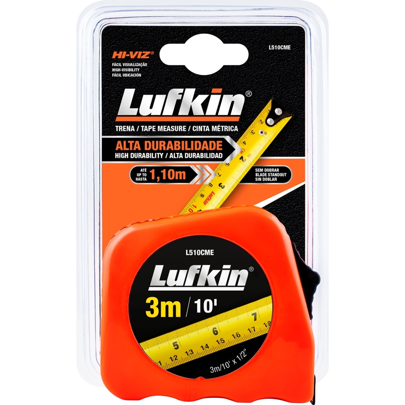Trena de Aço 3 Metros Com Trava L510cme Lufkin em Nikkeypar Ferramentas