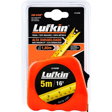 Trena de Aço 5 Metros Com Trava L516cme Lufkin em Nikkeypar Ferramentas